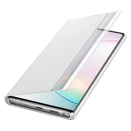 Funda Samsung Galaxy Note Plus Oficial Clear View Blanca