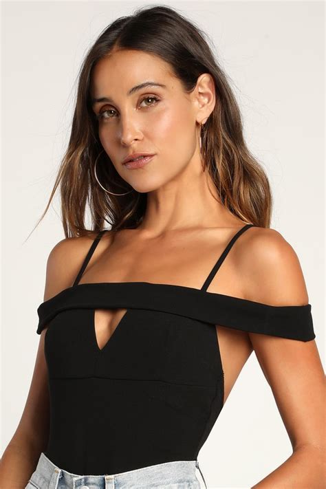 Black Backless Bodysuit Cutout Bodysuit Strappy Bodysuit Lulus