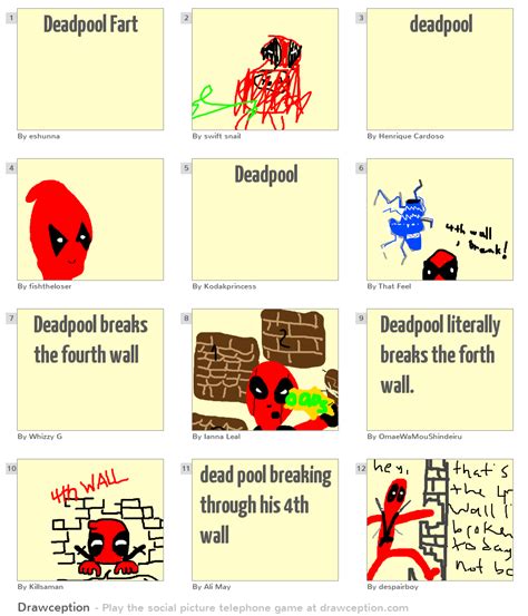 Deadpool Fart Drawception