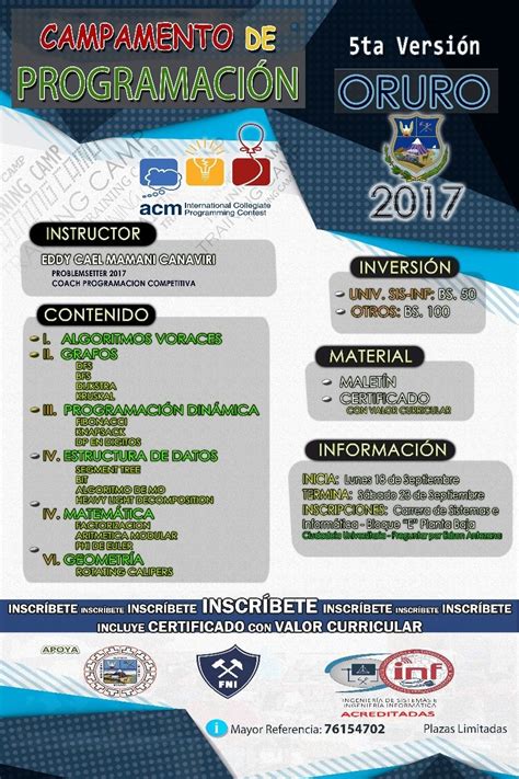 Acm Icpc Bolivia Home Facebook