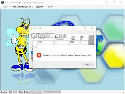 Mengatasi Error E Spt Conversion From Type ‘dbnull To Type ‘integer Is Not Valid Utekno