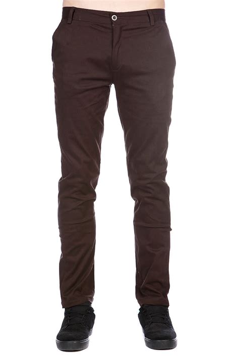 Купить штаны узкие Enjoi Boo Khaki Slim Straight Dark Brown в интернет ...