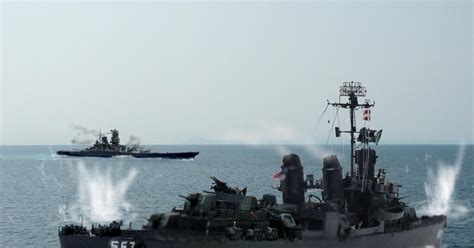 フレッチャー級 アメリカ海軍フレッチャー級駆逐艦「ジョンストン」（昭和19年） 豚雲海のイラスト Pixiv