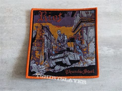 Riot Thundersteel Orange Border Patch Tshirtslayer Tshirt And