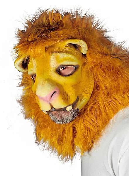 Friendly Lion Chinless Latex Mask