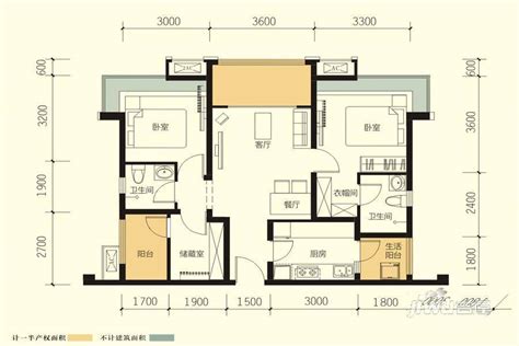 成都保利林语溪2期17栋标准层d户型户型图首付金额3室2厅2卫850平米 吉屋网
