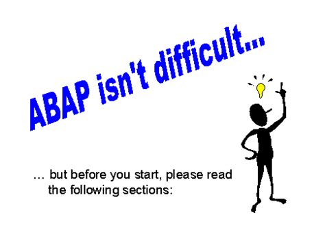 Sap Abap For Beginners