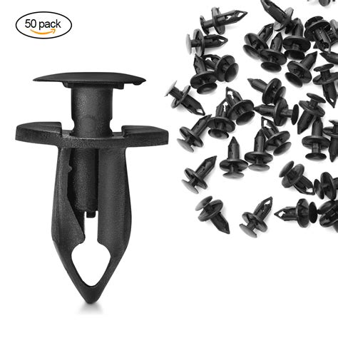 50pcs Nylon Bumper Fastener Plastic Screw Rivet Clip Retainer Fender