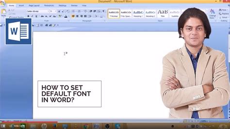 How To Set Default Font In Word Word Youtube