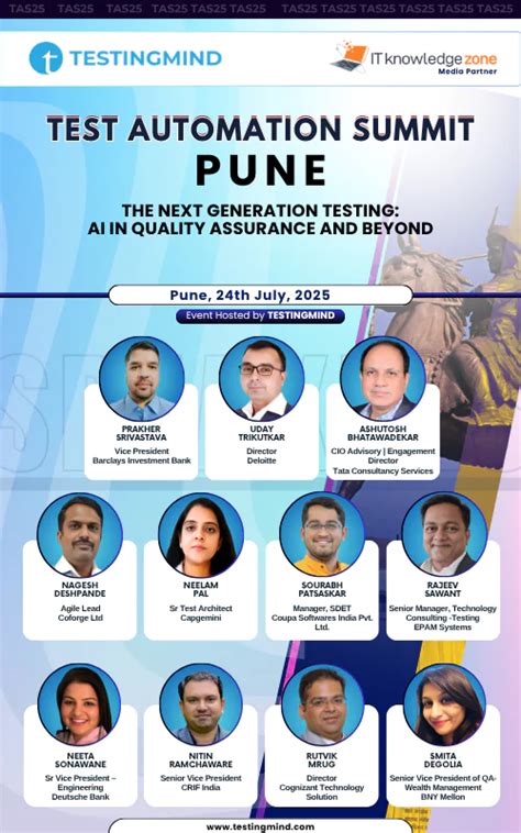 Test Automation Summit Pune The Next Generation Testing Ai In Quality Assurance And Beyond