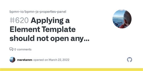 Applying A Element Template Should Not Open Any Default Groups · Issue 620 · Bpmn Iobpmn Js