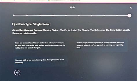 Quiz Question Type Single Select As Per The StudyX