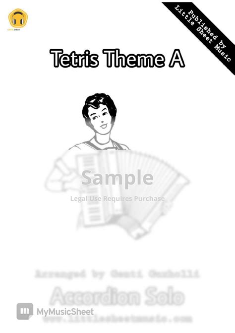 Tetris Korobeiniki Tetris Theme A Accordion Solo Sheets By Genti