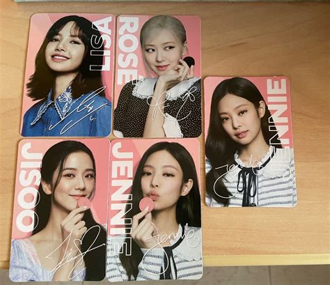 Blackpink Jennie Jisoo Lisa Rose Group Photocard Hobbies Toys Memorabilia Collectibles