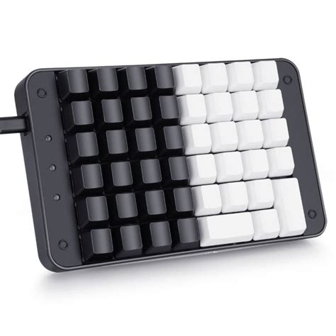 Koolertron One Handed Mechanical Gaming Keyboard With 32 Macro Keys 46 Key Fully Programmable