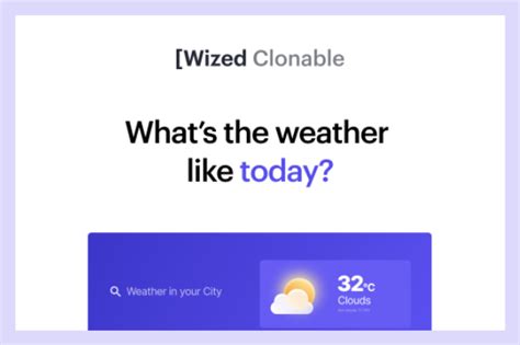 Wized Weather Widget Cloneable Webflow