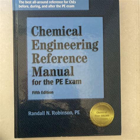 Chemical Engineering Reference Manual For The Pe Exam By Randall N
