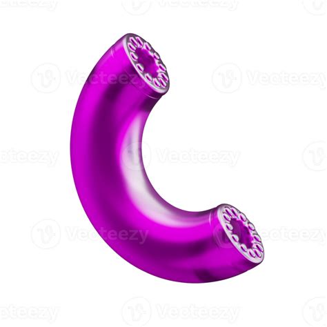 Half Donut Shape 3d Icon 56361947 Png