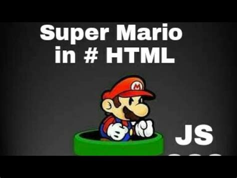 How To Create Super Mario In HTML Execute Super Mario In Website Super Mario HTML Js Css