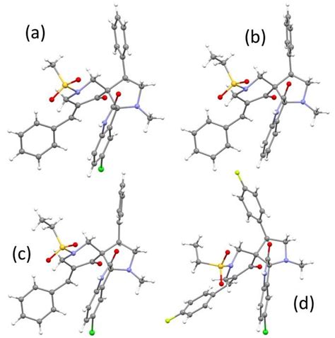 The Molecular Structures Of A 6b B 6c C 6d And D 6h Download Scientific Diagram