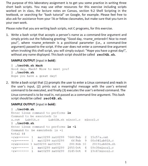 The Purpose Of This Laboratory Assignment Is To Get