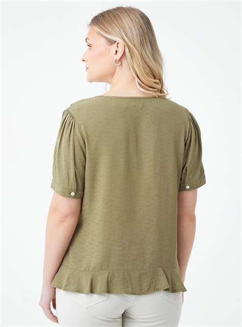 Ripley BLUSA MUJER TATIENNE MANGA CORTA VUELOS