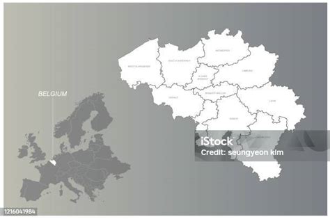 ベルギーの地図ヨーロッパにおけるベルギーのベクトル地図 アントウェルペン州のベクターアート素材や画像を多数ご用意 アントウェルペン州