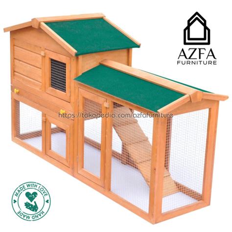 Jual Kandang Kelinci Kayu Tingkat Minimalis Rumah Kelinci Indoor