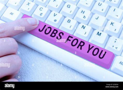 Hand Writing Sign Jobs For You Concept Meaning List Of Available