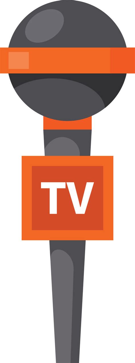 Vector Image Of A Microphone For A Tv Reporter 22639771 Vector Art At