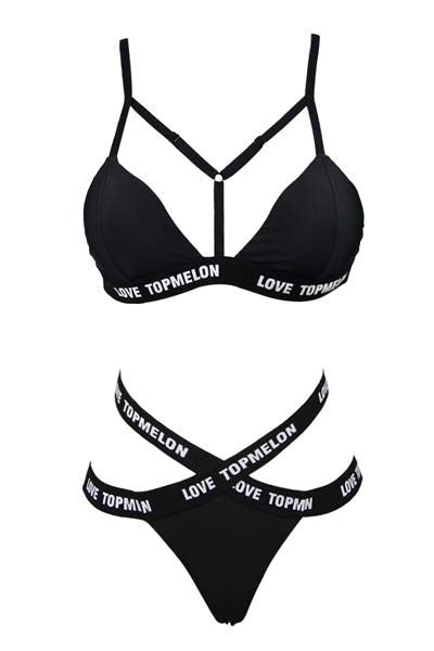 Black Queen Bikini Set Sexy Affordable Clothing