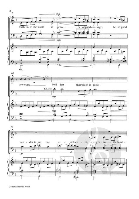 Go forth into the world in peace von John Rutter Download Noten für gemischten Chor