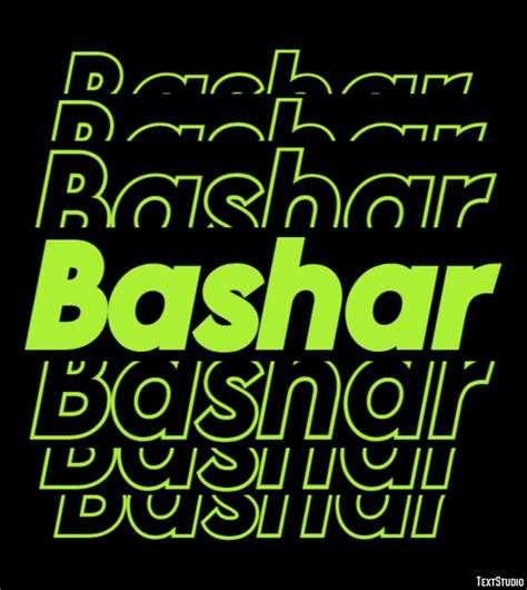 Bashar Text Effect And Logo Design Name
