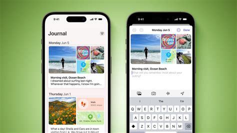 ios 17 2 bêta introduit l application journal