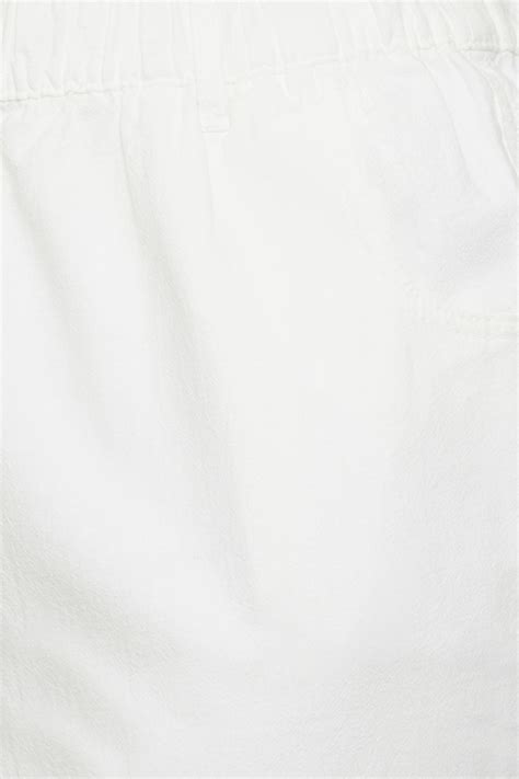 Yours Plus Size White Cool Cotton Shorts Yours Clothing