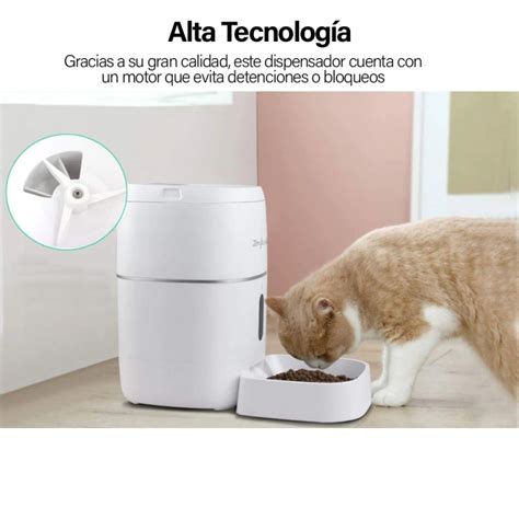 Dispensador De Comida Para Perros Gatos Mascotas Wifi App Zeylink