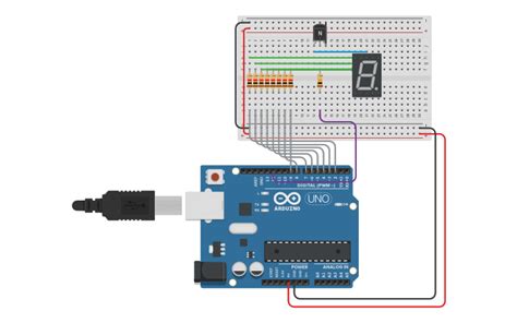 Circuit Design Hexadecimal Tinkercad