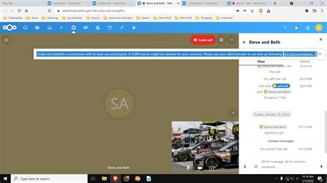 Nextcloud Talk App Could Not Establish A Connection A TURN Server