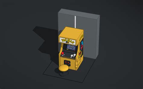 3d Design Pac Man Custom Arcade Tinkercad