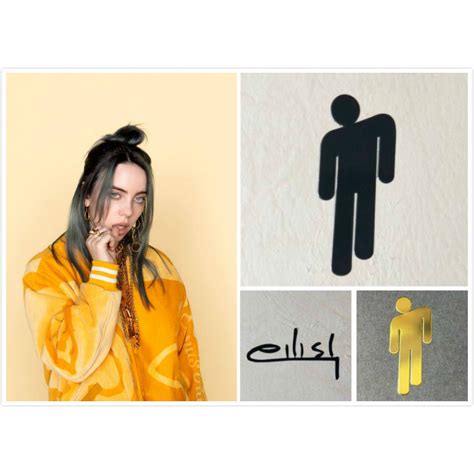 現貨𝓙𝓗 歐美館Billie Eilish 比莉艾莉許 怪奇比莉 金屬貼紙 蝦皮購物