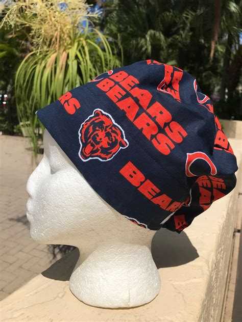 Chicago Bears Gorro Quirúrgico De Mujer Para Médico Con Botones