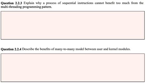 Solved Question 223 Explain Why Process Of Sequential Instructions