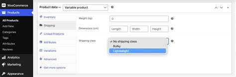 how to setup woocommerce per product shipping