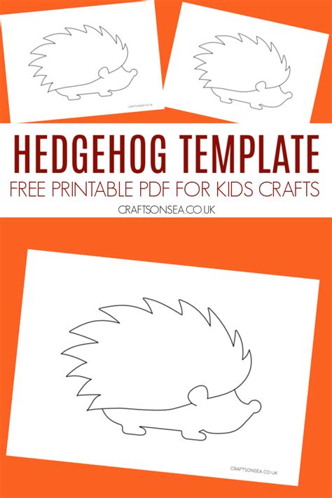 Free Printable Hedgehog Template Totally Free Printables