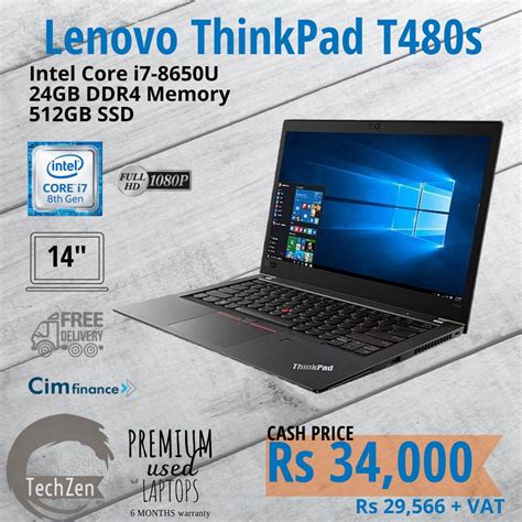 Lenovo ThinkPad T480s - TechZen Online Store