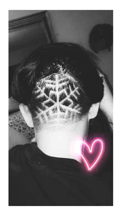 Snowflake Undercut For Women Undercut Designs Rainbow Hair Undercut