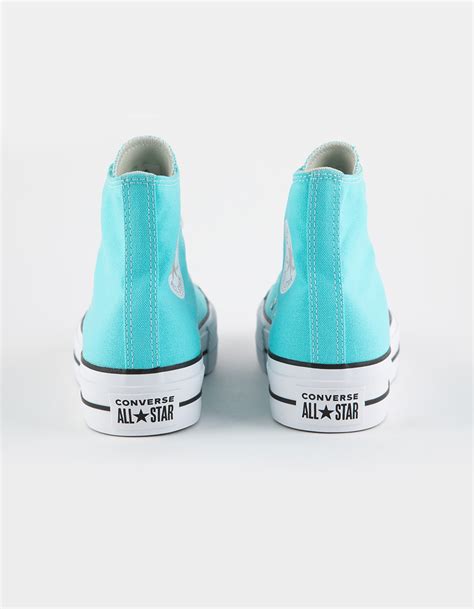 Converse Chuck Taylor All Star Lift Platform Womens High Top Shoes Blue Tillys