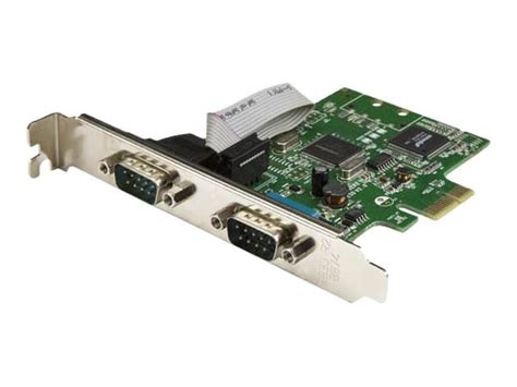 2 Port Pci Express Serial Card With 16c1050 Uart Rs232 Low Profile Serial Card