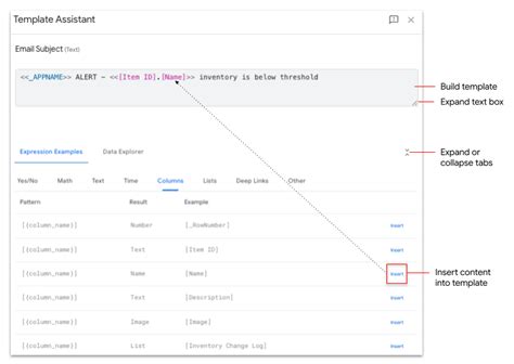 Build Templates Using The Template Assistant Appsheet Help