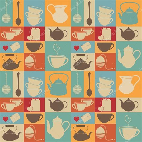 Tea Background Stock Vector By ©olgashi 45079567